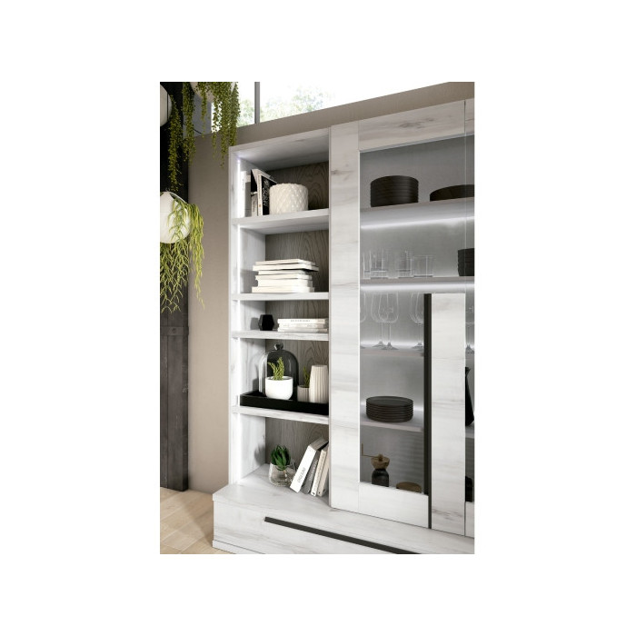 MUEBLE PARA SALÓN WOODE MAX ILUMINACIÓN CON LUCES LED ORIENTACION TV ...