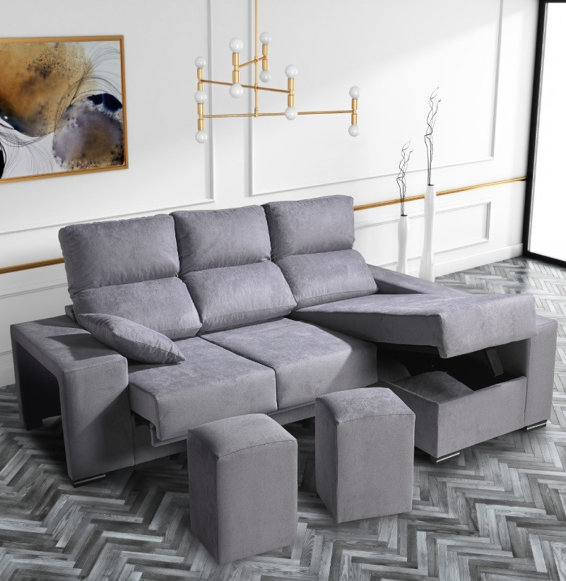 CHAISE LONGUE CON ARCON Y PUFS NOVA CHAISE LONGUE Izquierda (vista de frente) DESCRIPCIÓN SOFÁ 2 ...