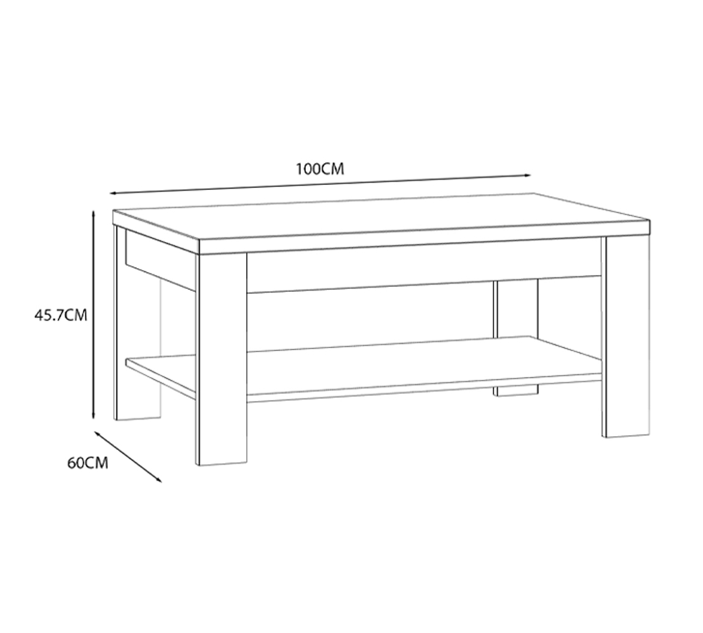 MESA DE CENTRO RECTANGULAR DREAMS