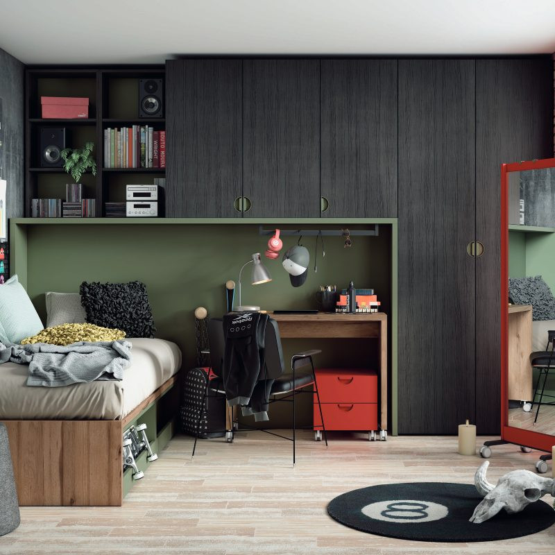 Composición de armario con altillo y hueco LUANA | Diseño funcional ...