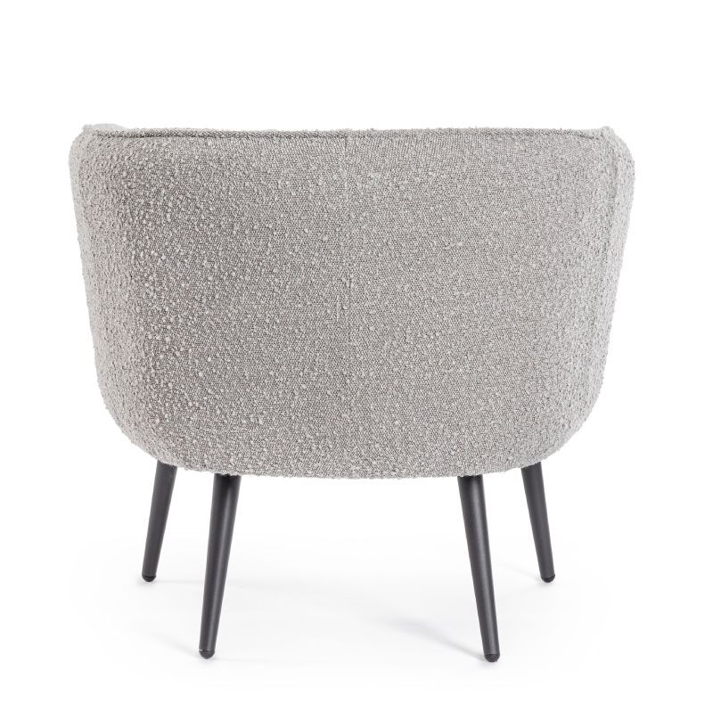Butaca tapizada en bouclé TRESS– Diseño moderno y elegante | Muebles ...
