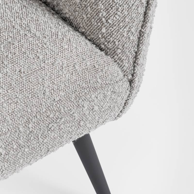 Butaca tapizada en bouclé TRESS– Diseño moderno y elegante | Muebles ...