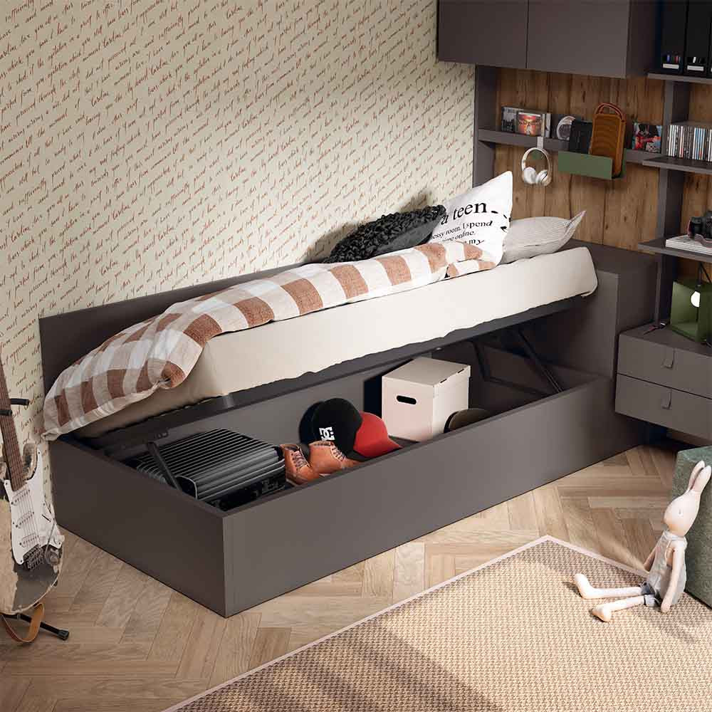 Cama con arcón abatible horizontal – Orden y diseño en un solo mueble